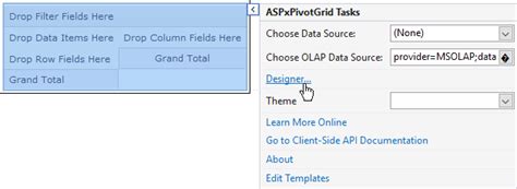 lesson 2 bind a pivot grid to an olap cube asp web forms controls devexpress documentation