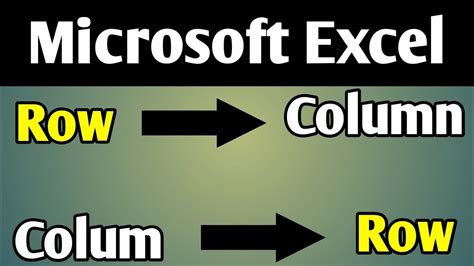 How To Convert And Change Row To Column And Column To Row In Ms Excel