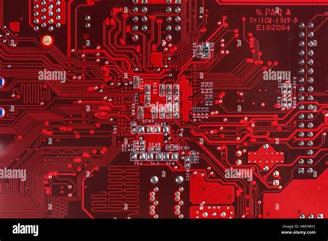 Red Circuit Board Wallpaper