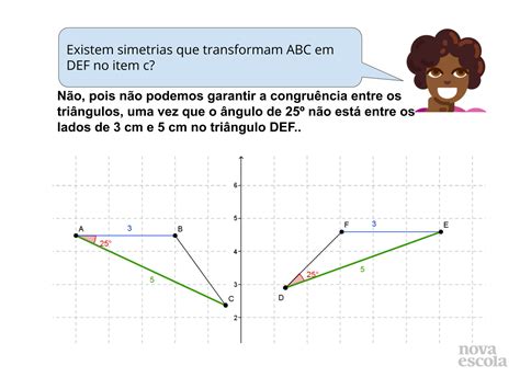 Relação entre as simetrias no plano e a congruência de triângulos