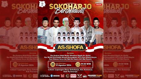 SOKOHARJO BERSHOLAWAT BERSAMA GUS WAHID Feat MAJELIS AS SHOFA