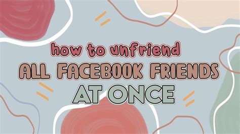 HOW TO UNFRIEND ALL FACEBOOK FRIENDS AT ONCE RPW Tutorials YouTube