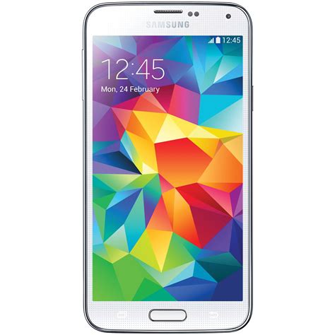 Samsung Galaxy S5 SM G900F 16GB Smartphone SM G900F WHITE B H