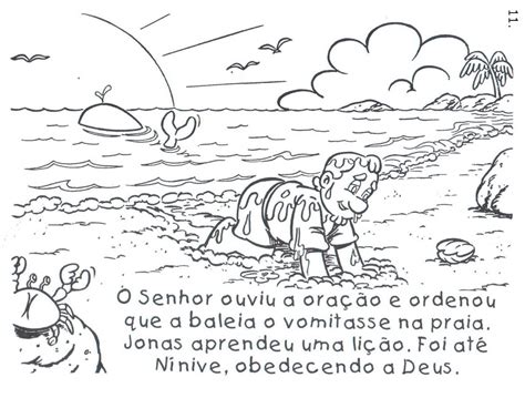 Bíblia e a Ciência Desenhos Bíblicos para Colorir Jonas e a Baleia