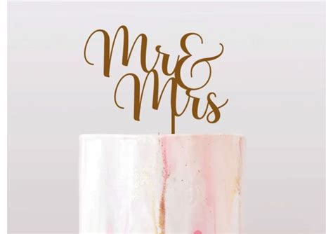 Mr And Mrs Cake Topper SVG Mr Mrs PNG Grafik Von SVG DEN Creative