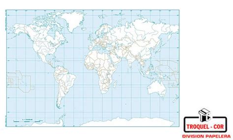 Mapa Político Nº6 Planisferio Rivadavia