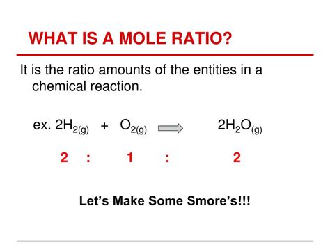 PPT MOLE RATIOS IN CHEMICAL EQUATIONS PowerPoint Presentation Free
