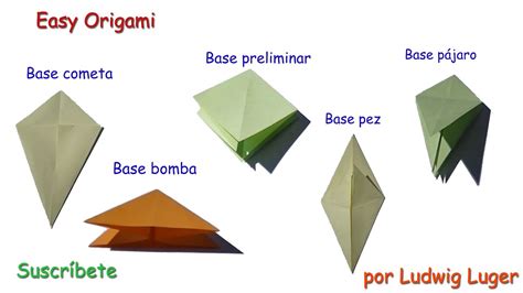 las 5 primeras bases de la papiroflexia turoriales origami en español