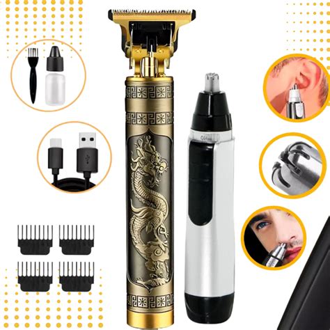 Maquina Cortar Cabelo Acabamento Barbear Barbeador Eletrico Pezinho
