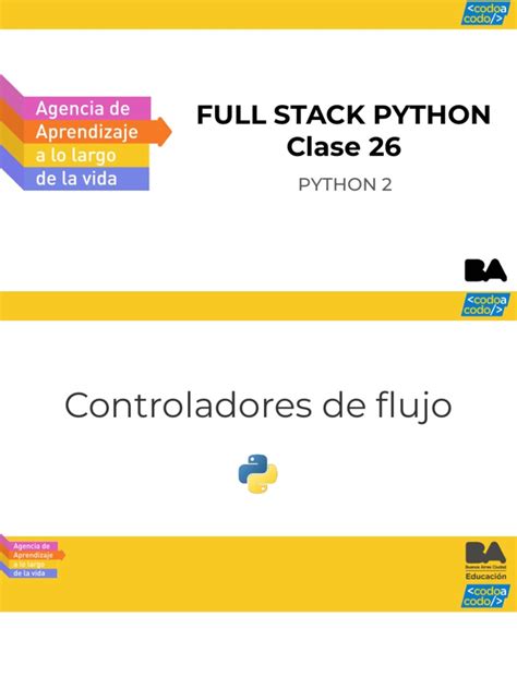 clase 26 python 2 pdf python lenguaje de programación flujo de control