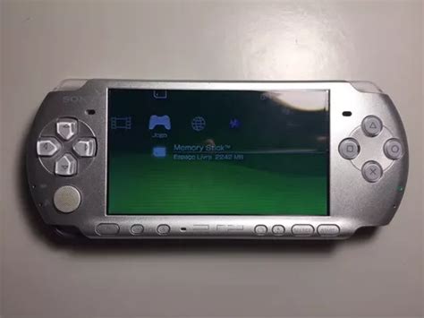 Psp Sony Slim Prata Desbloqueado Novinho Mercadolivre