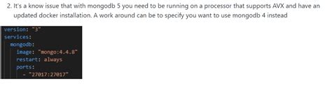 docker compose files extraction mongodb mongodb container not working in docker issues and