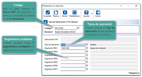 Claves De Productos Y Servicios SAT