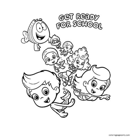 Desenhos de Bubble Guppies Para Colorir 54 e Imprimir Pintar Grátis