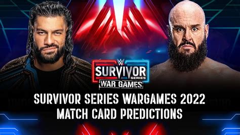 WWE SURVIVOR SERIES WARGAMES 2022 MATCH CARD PREDICTIONS YouTube