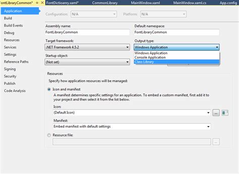 Wpf XAML Using Fonts From Resource Dictionary From Another Assembly