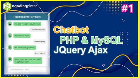 cara buat chatbot dengan php and mysql jquery ajax 1 youtube