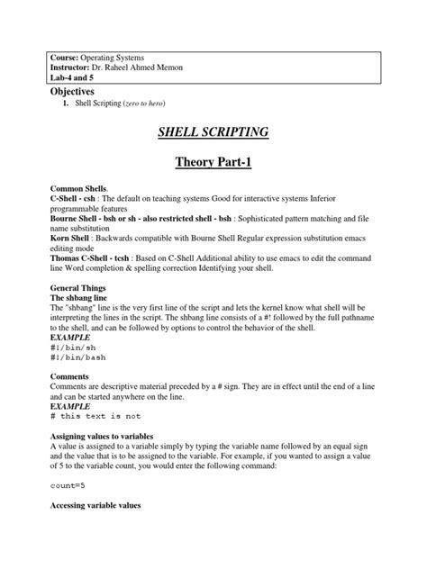 shell scripting theory part 1 pdf shell computing command line interface