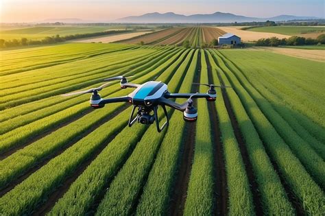 Drones Flying Over Farm Fields In The Future To Automate Farming In