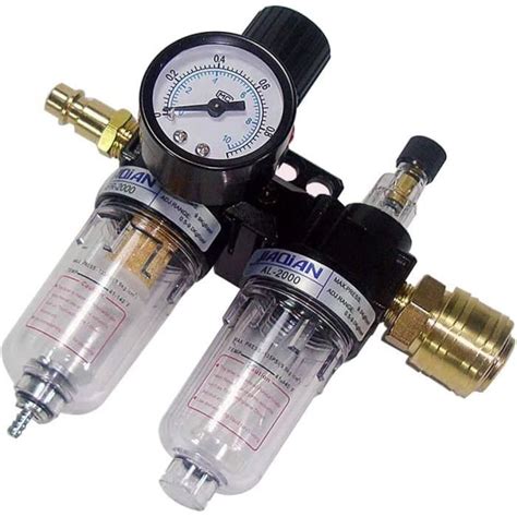 Ruolin Filtre Régulateur 1 4 Régulateur de Pression d Air Séparateur