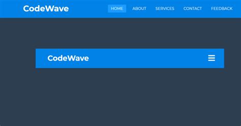 responsive navbar design using html and css only