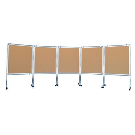 Parawan Korkowy Dwustronny 130x120 W Ramie Aluminiowej Tablice Abis