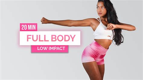 20 MIN LOW IMPACT FULL BODY HIIT Workout No Jumping No Equipment