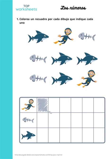 Cuenta Y Colorea Printable Worksheet Topworksheets The Best