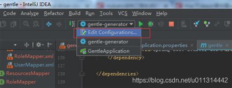 图解 idea 中 springboot 项目 mybatis generator 逆向生成实体类及 mapper 配置文件 spring boot java代码 在idea中有没有自动化生成
