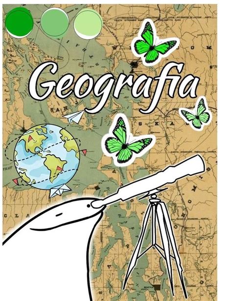 Portadas de geografía fáciles para imprimir secundaria