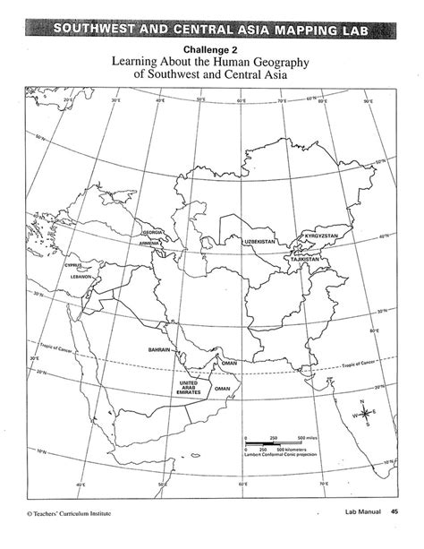 Southwest And Central Asia Political Map 1 Diagram Quizlet