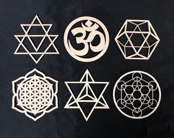 Sacred Geometry Laser Cut Stencil Wall Art Crystal Grid Etsy Australia