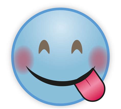 Foto Lucu Biru Emoji PNG Foto PNG Mart