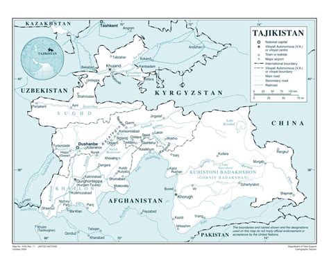 Maps Of Tajikistan Collection Of Maps Of Tajikistan Asia Mapsland