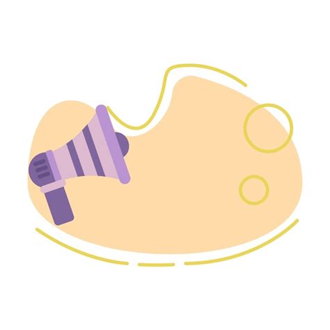 Icono de megáfono ilustración plana del icono de megáfono para diseño