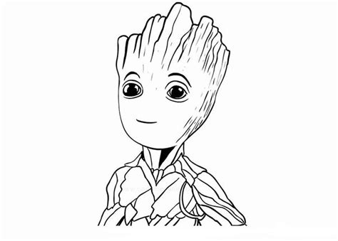 25 Desenhos Do Groot Para Imprimir E Colorir Pintar