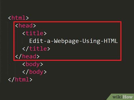 How To Edit A Webpage Using Html Steps With Pictures