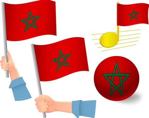 Morocco Flag Icon Set 8656135 Vector Art At Vecteezy