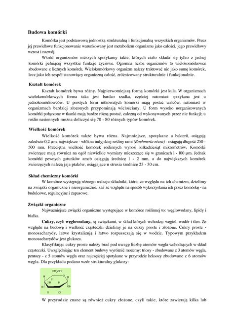 Budowa komórki Budowa komórki Budowa jest i wszystkich Przez jej