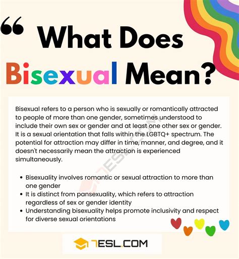 What Does The Term Bisexual Mean Esl
