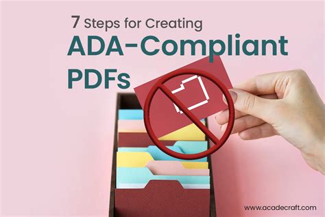 how to create accessible and ada compliant pdfs