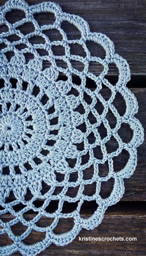 KristinesCrochets Simple Doily Easy Crochet Pattern