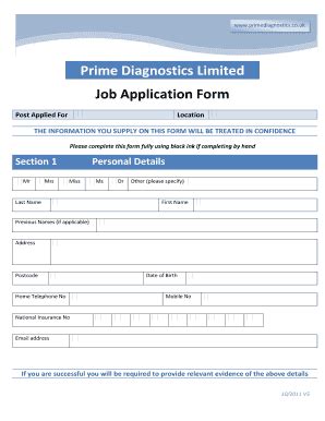 18 Printable Employee Personal Information Form Template Uk Fillable
