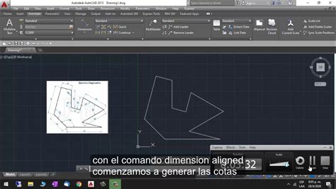 Ejercicio De Autocad Lineas Y Angulos YouTube