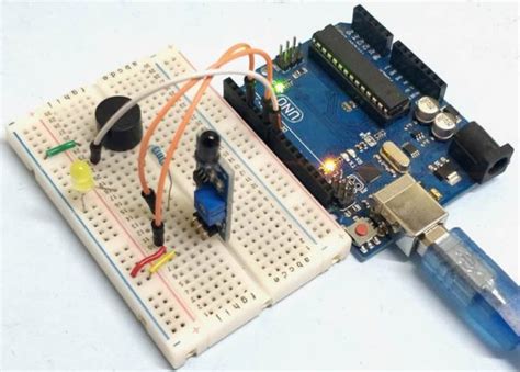 Arduino Distance Detector With A Buzzer And Leds Code Samsung Smartwatch As Proximity Switch