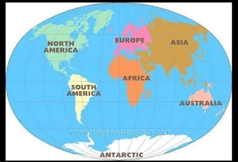 Mapa Ng Mga Kontinente Ng Mundo Brainly Ph