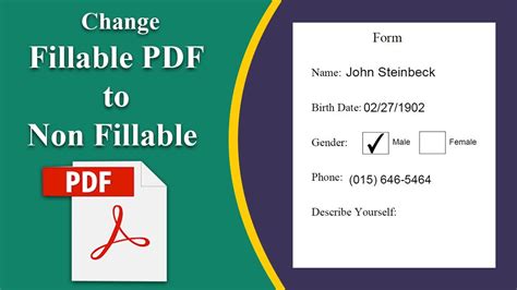 how to convert a non fillable pdf to fillable printable form templates and letter