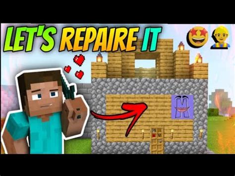 I Repaired Mythpat S Broken House In Minecraft Mythpat YouTube