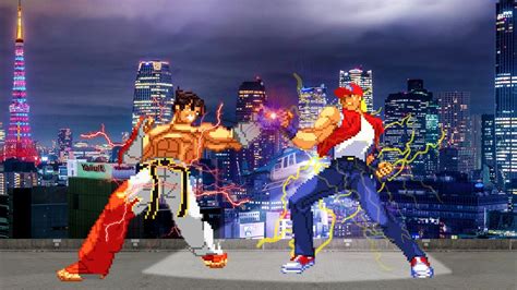 Jin Kazama Vs Terry Bogard Super Hard Intense Fight Tekken Vs The King