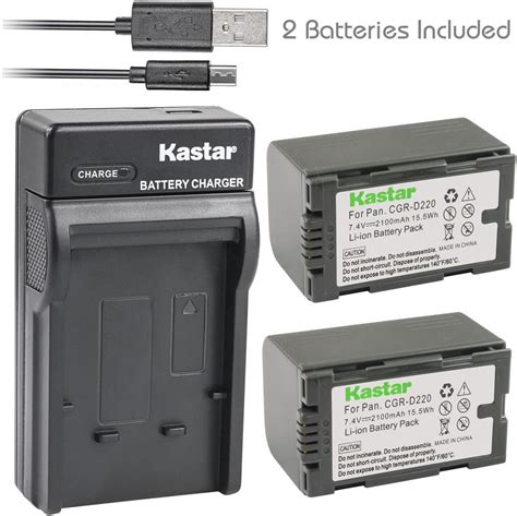 Amazon Kastar Battery X Slim Usb Charger For Panasonic Cgr